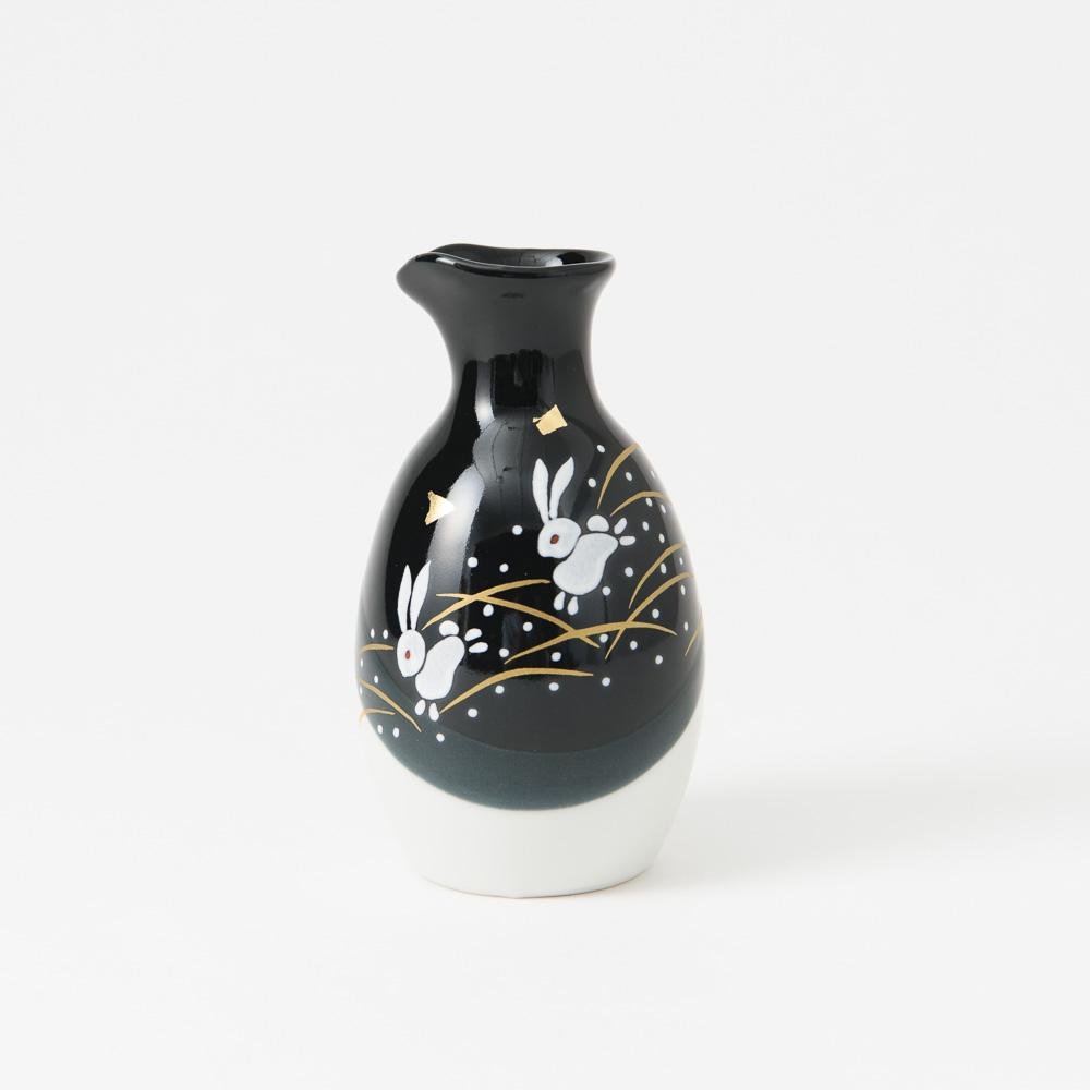Jumping Rabbit Kutani Sake Set With Tray Japan Kutani Shop