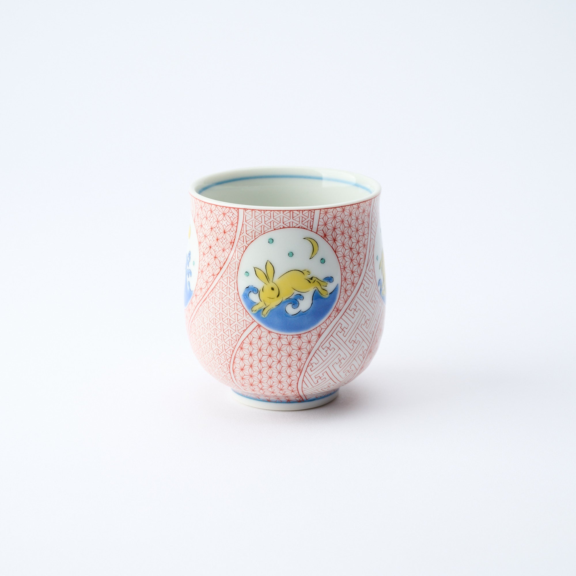 Akae Rabbit Yunomi Japanese Teacup